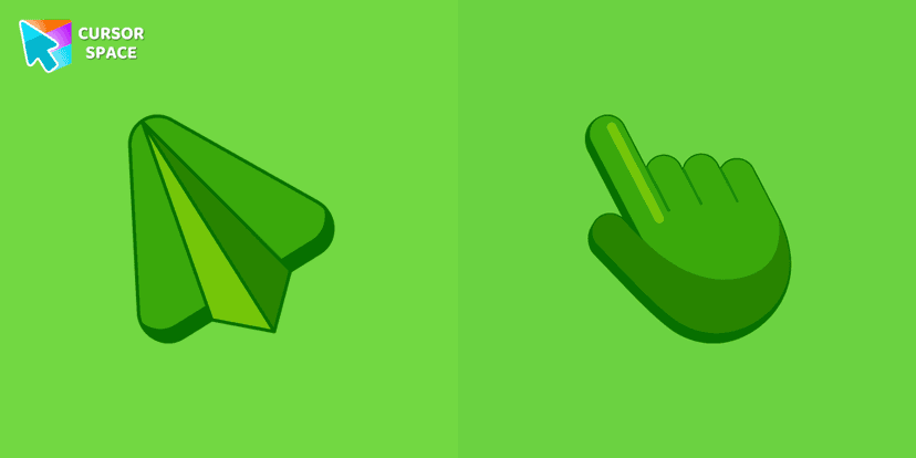 Custom Cursor Flying Green - Cursor Pack | Cursor Space